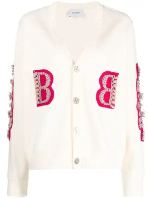 BARRIE B-logo Cardigan - Neutrals