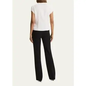 Theory Cap-sleeve Silk Georgette Blouse - Black - 00