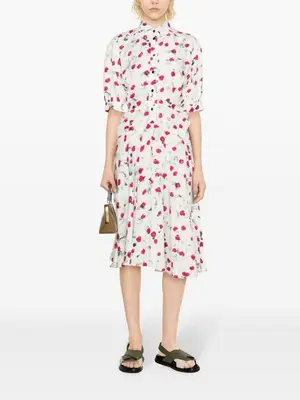 Marni Reverie-print Crepe Midi Dress