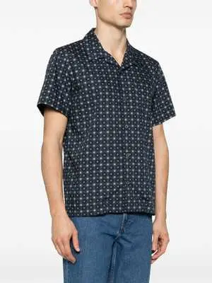 A.p.c. Lloyd Geometric-print Cotton Shirt