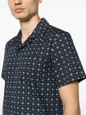 A.p.c. Lloyd Geometric-print Cotton Shirt