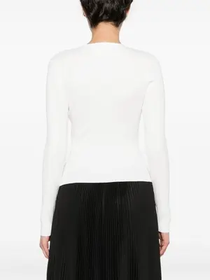 Elisabetta Franchi Ribbed Jumper With Detachable Necklace