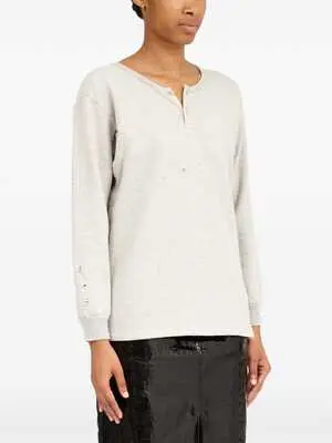 MAISON MARGIELA Invitation Distressed Cotton Sweatshirt
