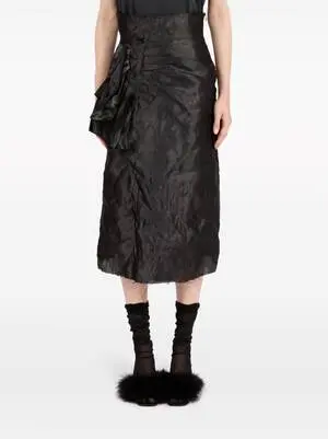 MAISON MARGIELA Draped Lurex Midi Skirt