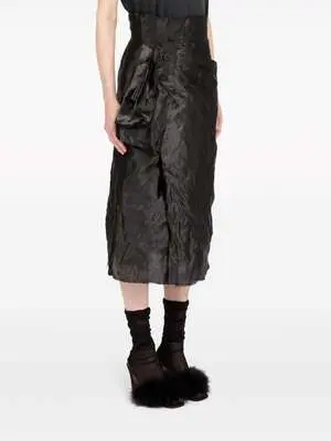 MAISON MARGIELA Draped Lurex Midi Skirt