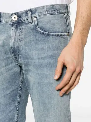 Eleventy Mid-rise Tapered-leg Jeans