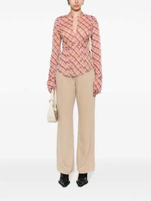 7 For All Mankind Tess High-rise Straight-leg Trousers