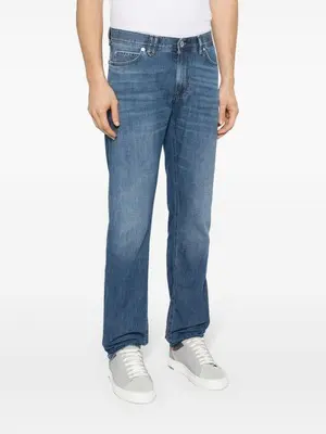 Brioni Meribel Mid-rise Straight-leg Jeans - Blue