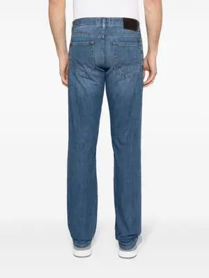 Brioni Meribel Mid-rise Straight-leg Jeans - Blue