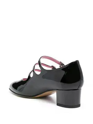 CAREL Kina 40mm Patent-leather Pumps - Black
