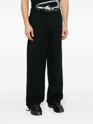 Nike Solo Swoosh Wide-leg Track Pants - Black