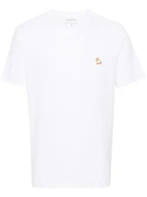 Maison Kitsuné Fox-patch Cotton T-shirt - White
