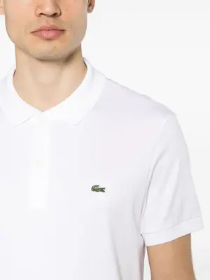 Lacoste Logo-patch Polo Shirt - White