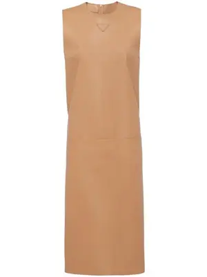 Prada Leather Shift Dress