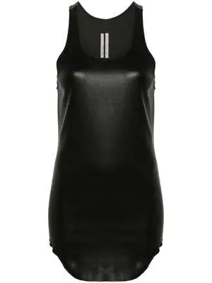 Rick Owens Sleeveless Leather Tank Top - Black