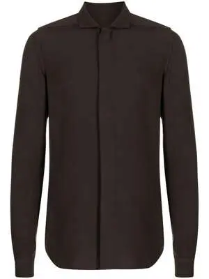 Rick Owens Plain Long-sleeve Shirt