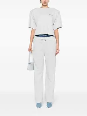 HALFBOY Layered Straight-leg Track Pants