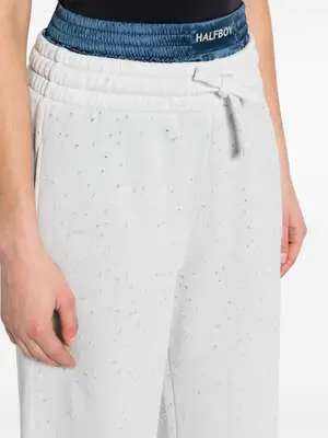 HALFBOY Layered Straight-leg Track Pants