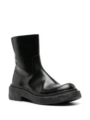 Camper Vámonos Leather Ankle Boots - Black