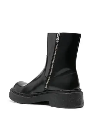Camper Vámonos Leather Ankle Boots - Black