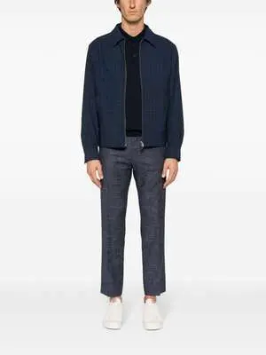BOSS Fine-knit Polo Jumper