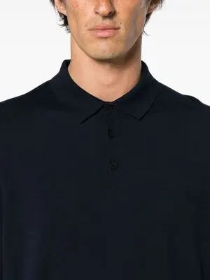 BOSS Fine-knit Polo Jumper