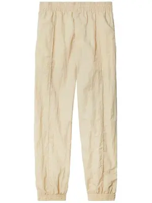 Burberry Crinkled Wide-leg Track Pants