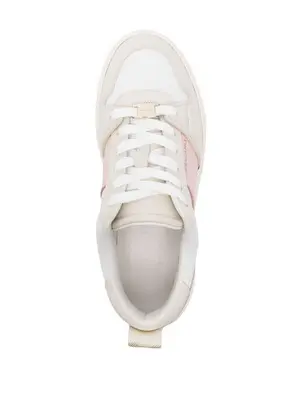 FERRAGAMO Dennis Panelled Sneakers - Pink