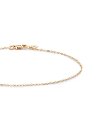 Monica Vinader 14kt Yellow Super Fine Chain Bracelet - Gold