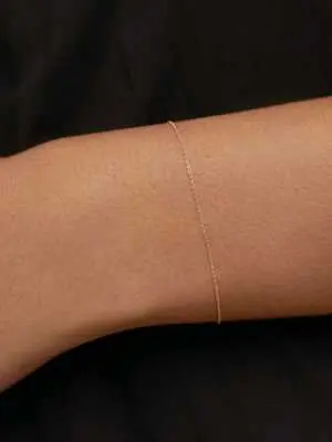 Monica Vinader 14kt Yellow Super Fine Chain Bracelet - Gold