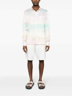 FAMILY FIRST Beach-print Bowling Shirt