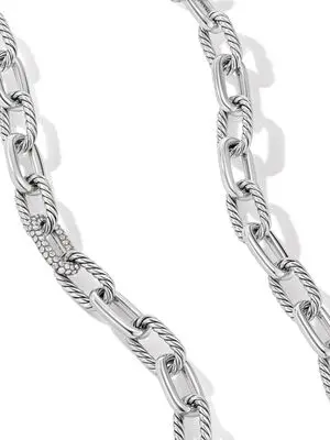David Yurman Dy Madison Diamond Chain Necklace - Silver