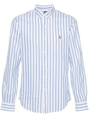 Polo Ralph Lauren Polo Pony Striped Cotton Shirt - White