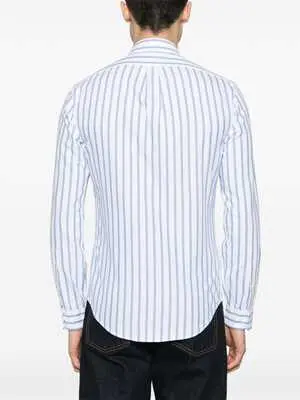 Polo Ralph Lauren Polo Pony Striped Cotton Shirt - White