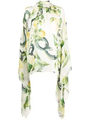 Roberto Cavalli Lemon-print Blouse