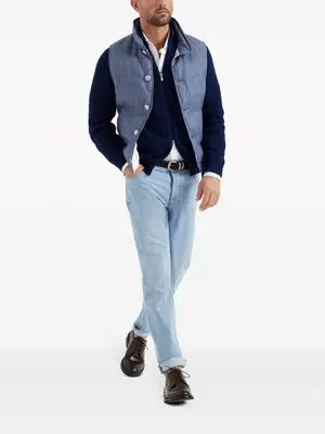 Brunello Cucinelli Spread-collar Cotton Shirt - White