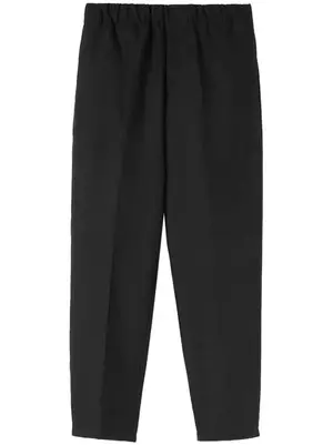 JIL SANDER Elasticated-waistband Trousers - Black
