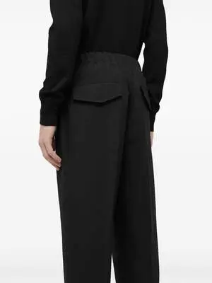 JIL SANDER Elasticated-waistband Trousers - Black