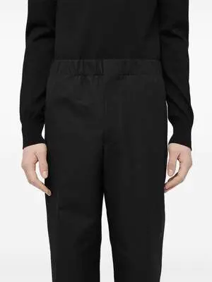 JIL SANDER Elasticated-waistband Trousers - Black