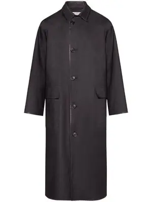 MAISON MARGIELA Coated Single-breasted Coat