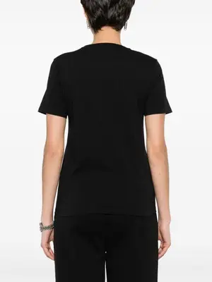 Maison Kitsuné Fox-appliqué T-shirt - Black