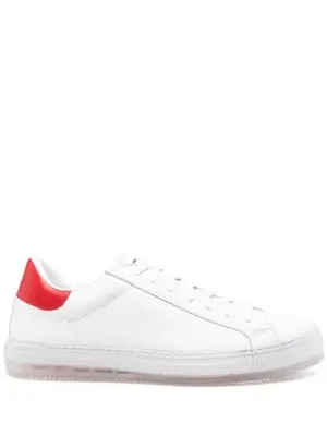 Kiton Logo-print Leather Sneakers