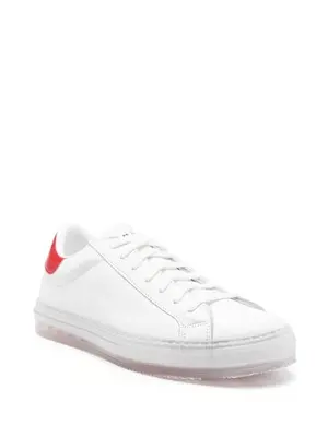 Kiton Logo-print Leather Sneakers