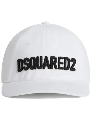 Dsquared2 Logo-embroidered Baseball Cap - White