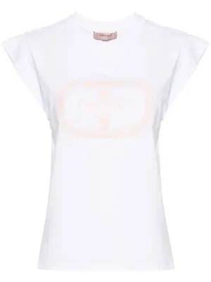 TWINSET Embroidered Logo T-shirt