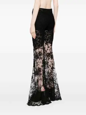 Roberto Cavalli Flared Lace Trousers