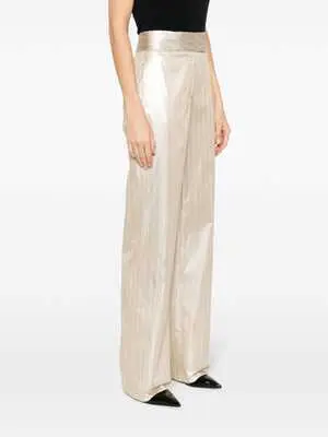GENNY Pinstripe Wide-leg Trousers