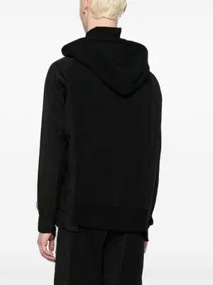 MOSTLY HEARD RARELY SEEN Asymmetric Panelled Hoodie - Black