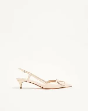 Valentino Garavani Valentino Garavani VLogo Slingback Pumps Ivory