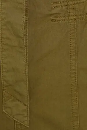 FRAME Cropped Cotton-twill Jumpsuit